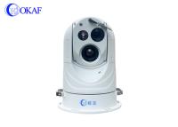 China 1280 * 1024 High Definition Gyro stabilization 3 Eyes Long Range Thermal Imaging Laser PTZ Camera for sale