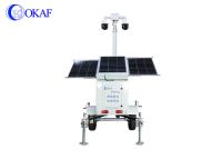 China Mobile Solar CCTV Surveillance Trailer Mounted Security Camera Tower for sale