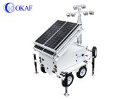 China OKAF Mobile Solar Light Tower for Construction Lighting for sale