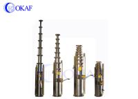 China Hand Winch Aluminum Telescopic Antenna Mast Portable Ground / Vehicle Mounted for sale