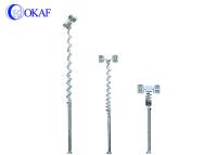 China Aluminum Alloy Night Scan Light Tower , Truck Mounted LED Light Tower Pneumatic Mast for sale