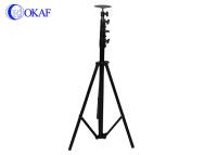 China Mobile Telescopic Mast Pole , Tripod Antenna Tower With Lock Stainless Steel Material for sale