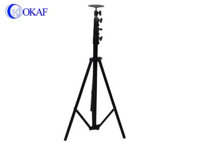 China Mobile Telescopic Mast Pole , Tripod Antenna Tower With Lock Stainless Steel Material for sale
