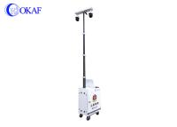 China High Speed Mobile Surveillance Trailers Dynamic Emergency Light Tower Mast Dual Stream for sale