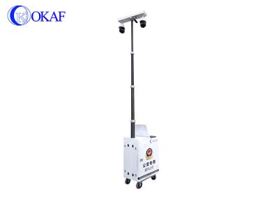 China High Speed Mobile Surveillance Trailers Dynamic Emergency Light Tower Mast Dual Stream for sale