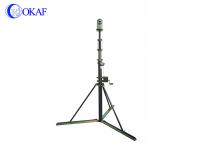 China 5m Portable Telescopic Mast Pole Hand Crank Communication Tower With PTZ Camera for sale