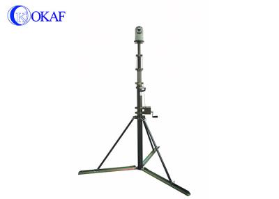 China 5m Portable Telescopic Mast Pole Hand Crank Communication Tower With PTZ Camera for sale