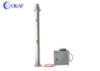 China 3-18 Meter Telescopic Light Tower , DC12V-15A Mobile Pneumatic Tower Mast For Camera for sale