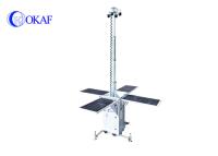 China OK-PRO9 OKAF 4G WIFI GPS Mobile Solar CCTV Security Tower Temporary Monitoring for Parking Lot for sale