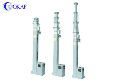 China Custom Height DC Powered Motorized Telescopic Mast Vehicle Trailer Robot Mounted Square Electric Telescopic Mast for sale
