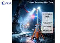 China All-in-One Portable Emergency Light Tower Battery Powered Telescopic Lighting Tower for Construction Fire Rescue for sale