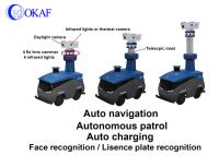 China Security Patrol Automatic Recharging Intelligent Robot for Large Area Factory School Gate Guard for sale