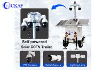 China Off-grid Monitoring 24/7 Security Solar System 3x200W CCTV Tower 4G SIM Card Camera 6m Telescopic Mast Trailer for sale