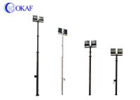 China Hand Crank Telescopic Antenna Mast 8m 26ft Manual Telescoping Antenna Pole for sale