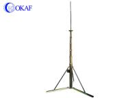 China Portable 12m Telescopic Mast Pole Manual Lifting Lightning Rod Pole Hard Anodized Surface for sale