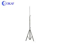 China Stainless Steel Telescopic Camera Mast , Manual Tripod Antenna Mast Pole 3m for sale