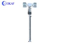 China 8M Aluminum Alloy Truck Mounted Led Light Tower Mobile Pneumatic Mast Lifting for sale