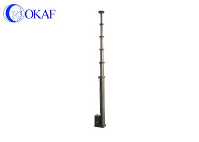 China Light Weight Telescopic Mast Pole OKAF 6M 20FT 1.45M Closure Height Suitable For Vehicle for sale