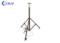 China Foot Pump Telescopic Mast Pole 3.5 Meter Tripod Light Tower For LED Lighting for sale