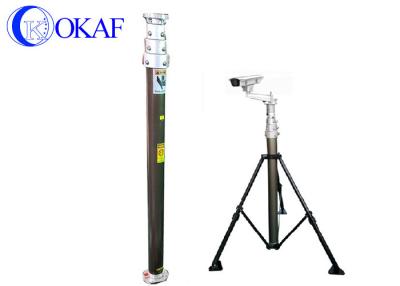 China Air Compressor Operate Portable Antenna Mast , Telescoping Antenna Pole With Tripod for sale