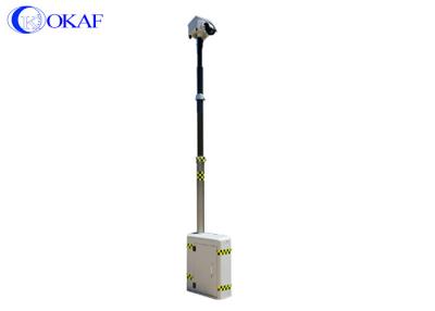 China 4M Mobile Surveillance Trailers Rail Mount Rapid Deployment Security Tower for sale