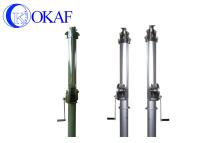 China Non Locking Collar Telescopic Mast Pole Aluminum Alloy Manual Hand Crank Antenna Type for sale