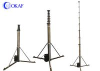 China Electric Telescopic Mast Pole CCTV Camera 3-18M Vehicle Mounted High Strength for sale