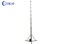 China Electric Telescopic Mast Pole CCTV Camera 3-18M Vehicle Mounted High Strength for sale