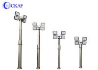 China Aluminum Alloy Telescopic Mast Pole Emergency Mobile Lifting Light Ground / Truck Mount for sale