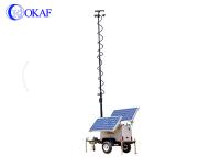 China Truck / Ground Mounted Mobile Security Camera Trailer 200w Pixel With 1 Year Warranty for sale