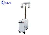China Rapid Deployment Mobile Sentry Video Surveillance Trailer 4M Lifting System Transmission for sale
