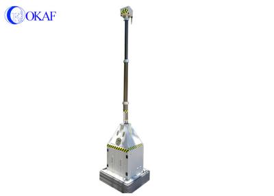 China Semi Permanent Mobile Surveillance Trailers 3M-6M Steel Material For Cameras for sale