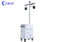 China IR Night Vision Mobile Sentry Surveillance Trailers High Resolution 4g Security Camera for sale