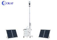 China Solar CCTV Trailer Construction Site Mobile Video Surveillance Trailer Metal Material for sale