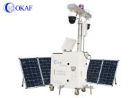 China Solar CCTV Trailer Construction Site Mobile Video Surveillance Trailer Metal Material for sale