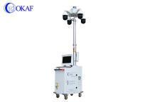 China 3-6m Mobile Sentry Surveillance Trailers Tower Stainless Steel HD PTZ Camera 1920*1080P for sale