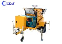 China IP65 Diesel Generator Mobile Light Tower Auto Lifting Portable LED Light Tower for sale