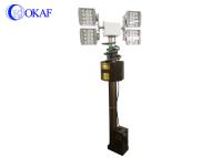 China 4m/min RS485 48000lm Telescopic Mast Aluminum for sale