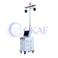 China 6m 1920*1080 30fps Mobile Sentry Surveillance Cctv Trailer for sale