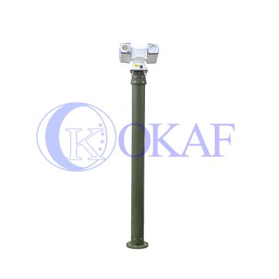 China IP66 20m Mobile Surveillance Camera Mast Aluminum alloy 6063 for sale