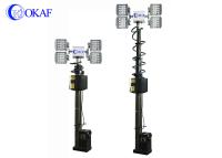 China 20M Height 50KG 48000lm Vehicle Mounted Telescopic Mast for sale