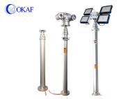 China 48000lm IP66 20m Pneumatic Telescopic Mast Aluminum Alloy for sale