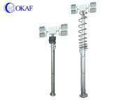 China IP66 48000lm 5.5m CCTV Pneumatic Camera Pole Telecommunication for sale