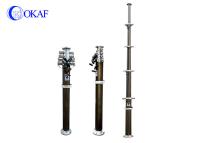 China Self Locking FCC 20ft Aluminum T6 Pneumatic Telescopic Mast for sale