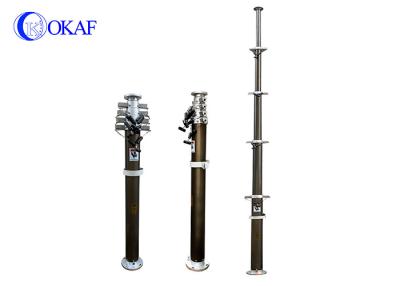 China Self Locking FCC 20ft Aluminum T6 Pneumatic Telescopic Mast for sale