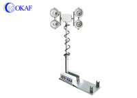 China 4*200W roof Mounted 66km/h Prostrate Telescopic Mast 72000lm for sale