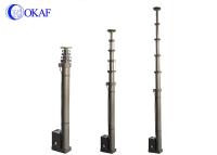China 19 Feet Telescopic Antenna Mast Alloy 6063B For Reconnaissance for sale