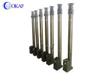 China 19 Feet Telescopic Antenna Mast Alloy 6063B For Reconnaissance for sale