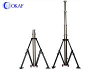 China Anodized Aluminum Pneumatic Telescopic Mast 4.2M 5.7M for sale