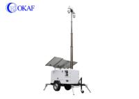 China Mobile Sentry GPS Position 9m 400Ah Telescopic Mast Pole HD 1080P PTZ Cameras for sale